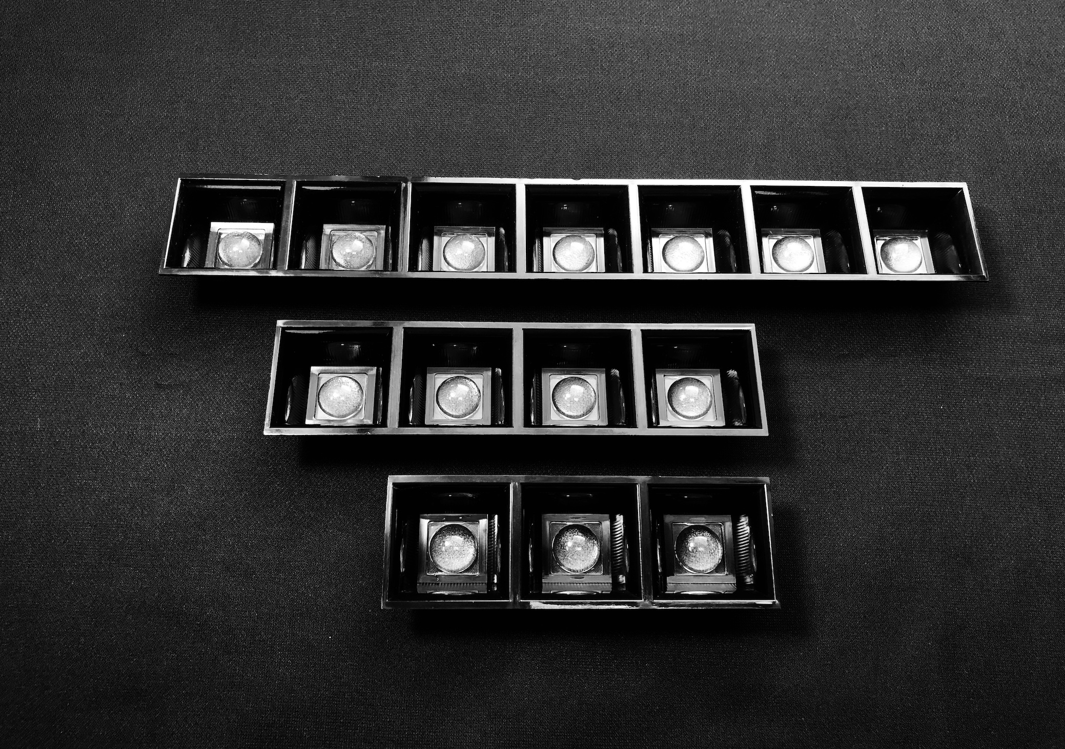 1x3,1x4,1x7 linear lens for recessed linear lighting, pendant linear ...