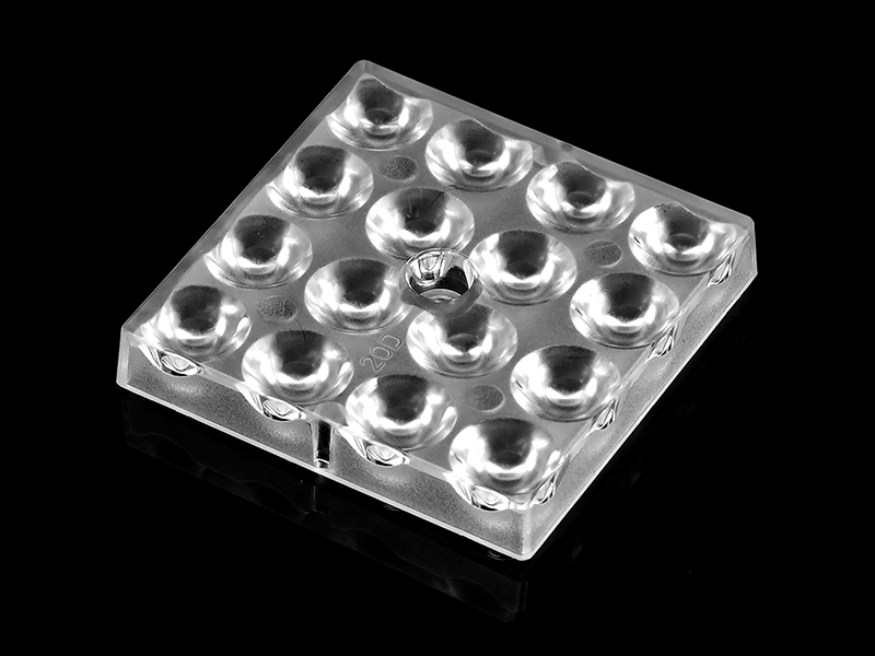 4x4 lens 16 LEDs high bay light lens narrow angle 20° - Asahi Optics